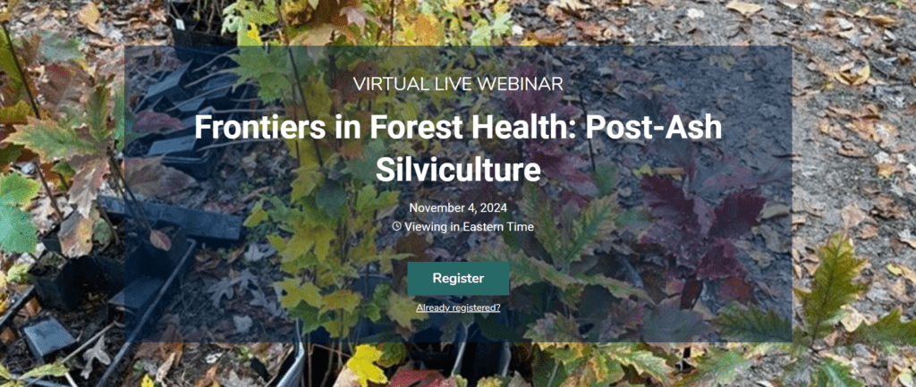 Frontiers in Forest Health: Post-Ash Silviculture - Grow Together