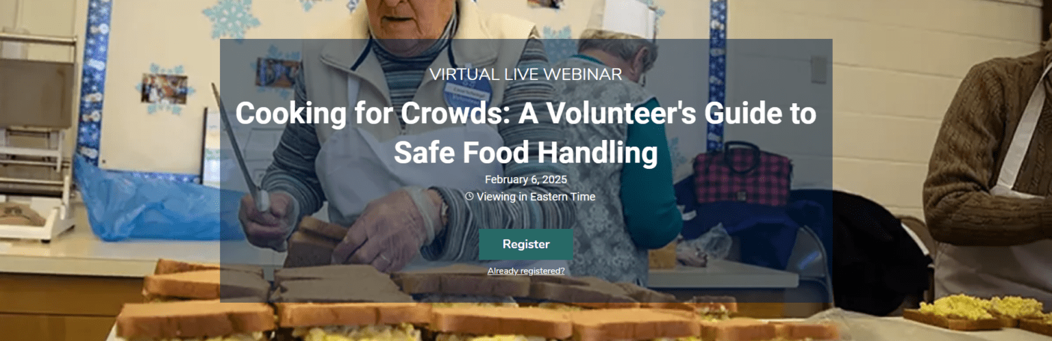 Cooking for Crowds: A Volunteer's Guide to Safe Food Handling - Grow ...